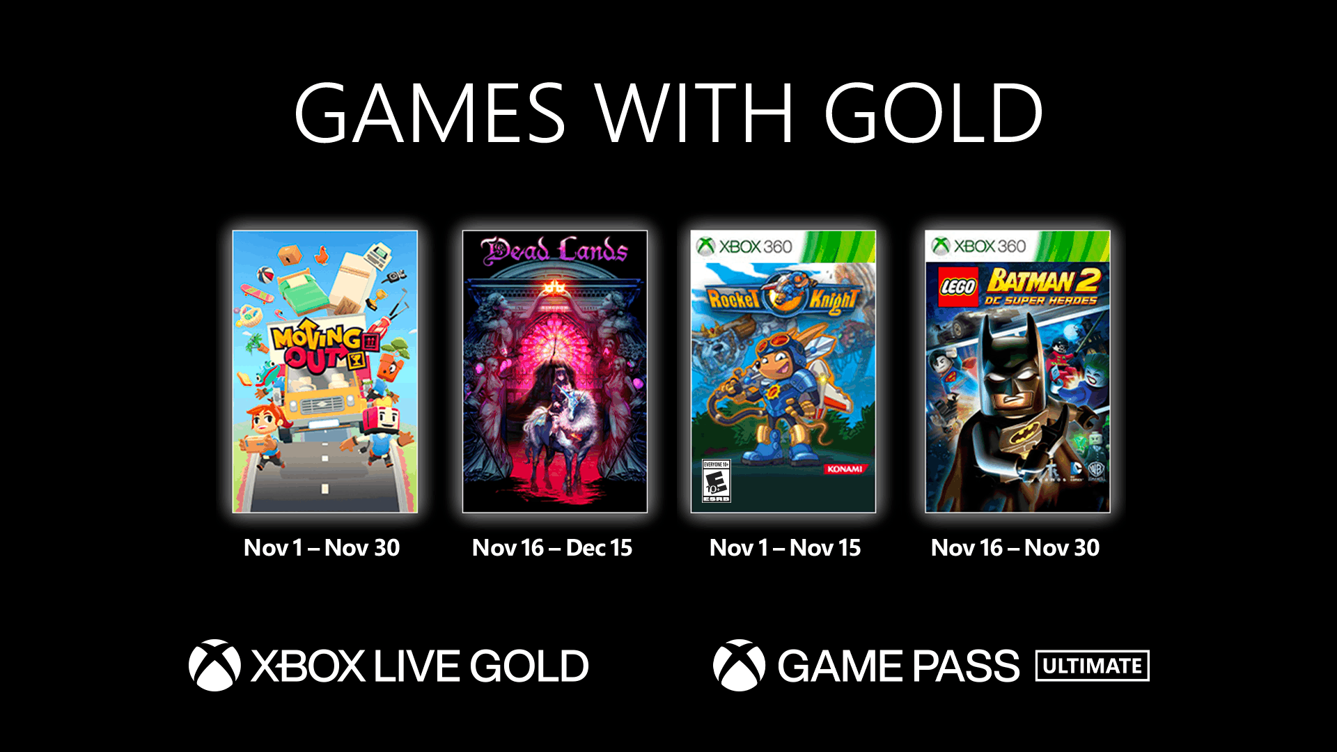 Les Games with Gold de novembre 2021 - s2pmag