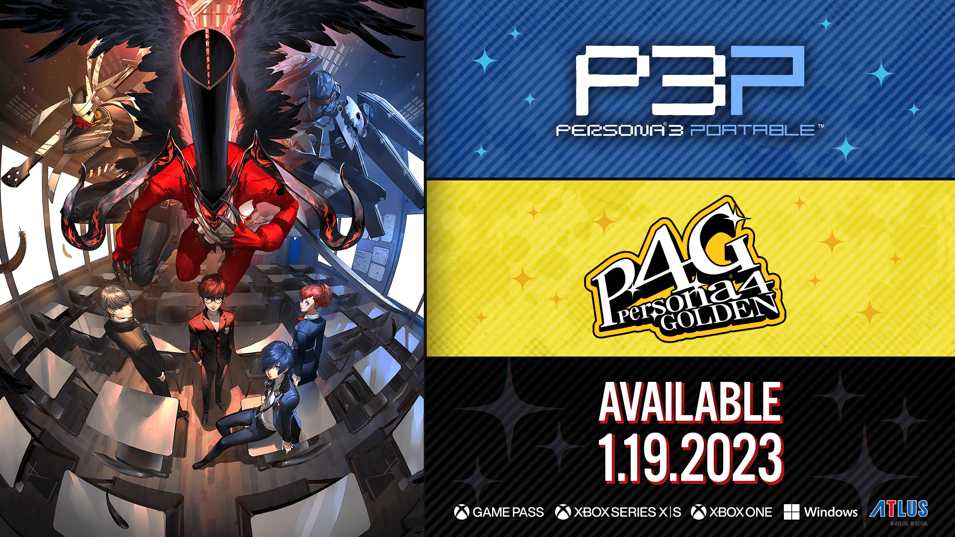 Les hits Persona 4 Golden et Persona 3 Portable débarquent pour la ...